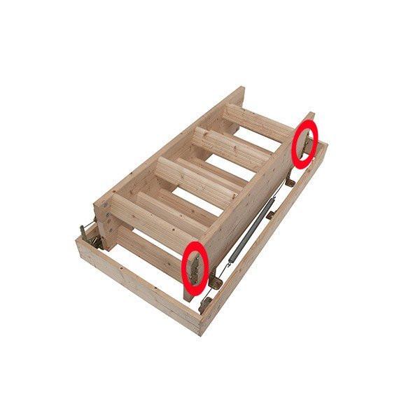 Youngman Eco S Line Timber Loft Ladder Butterfly Ladder Section Hinge ...